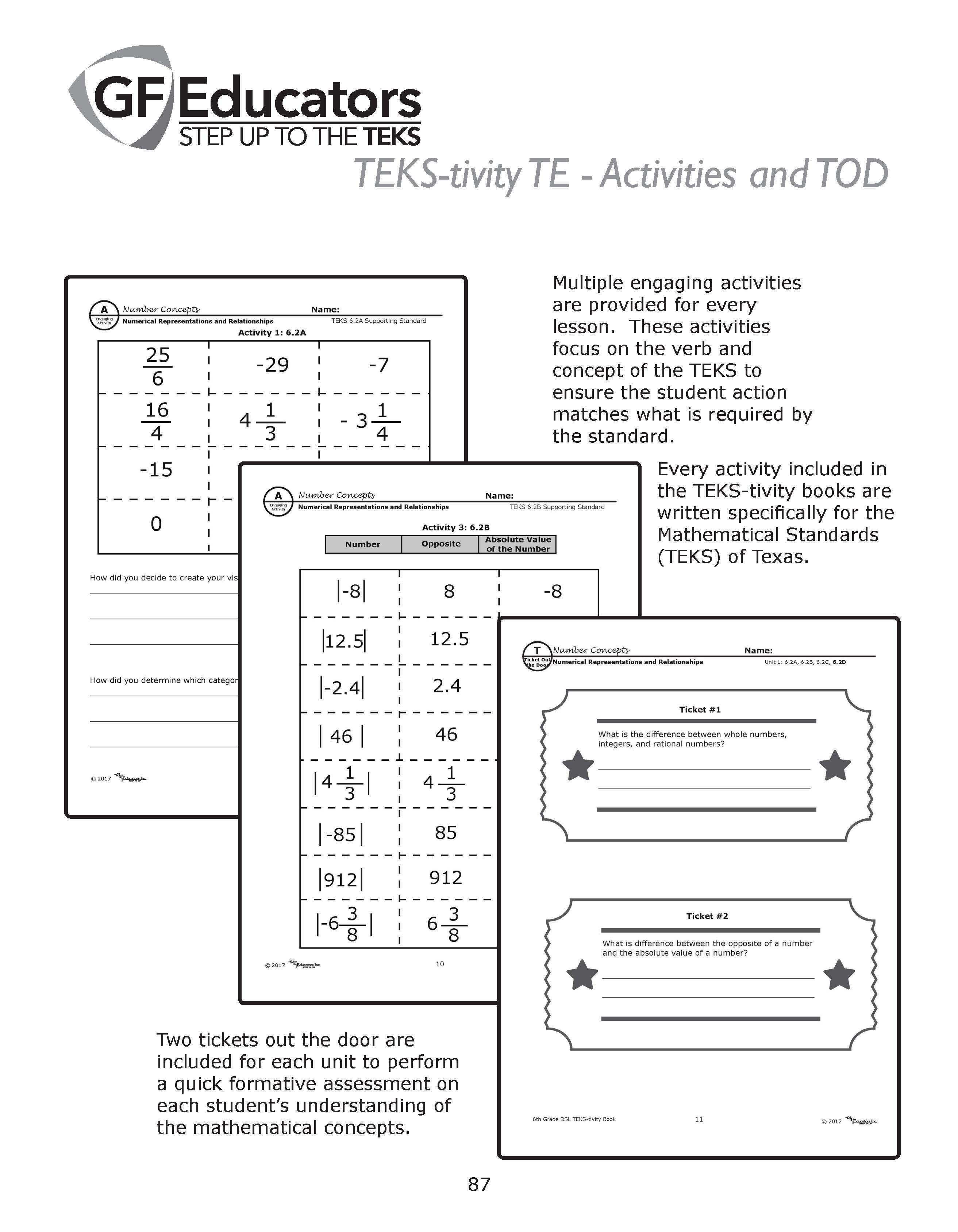 Math Products - GF Educators